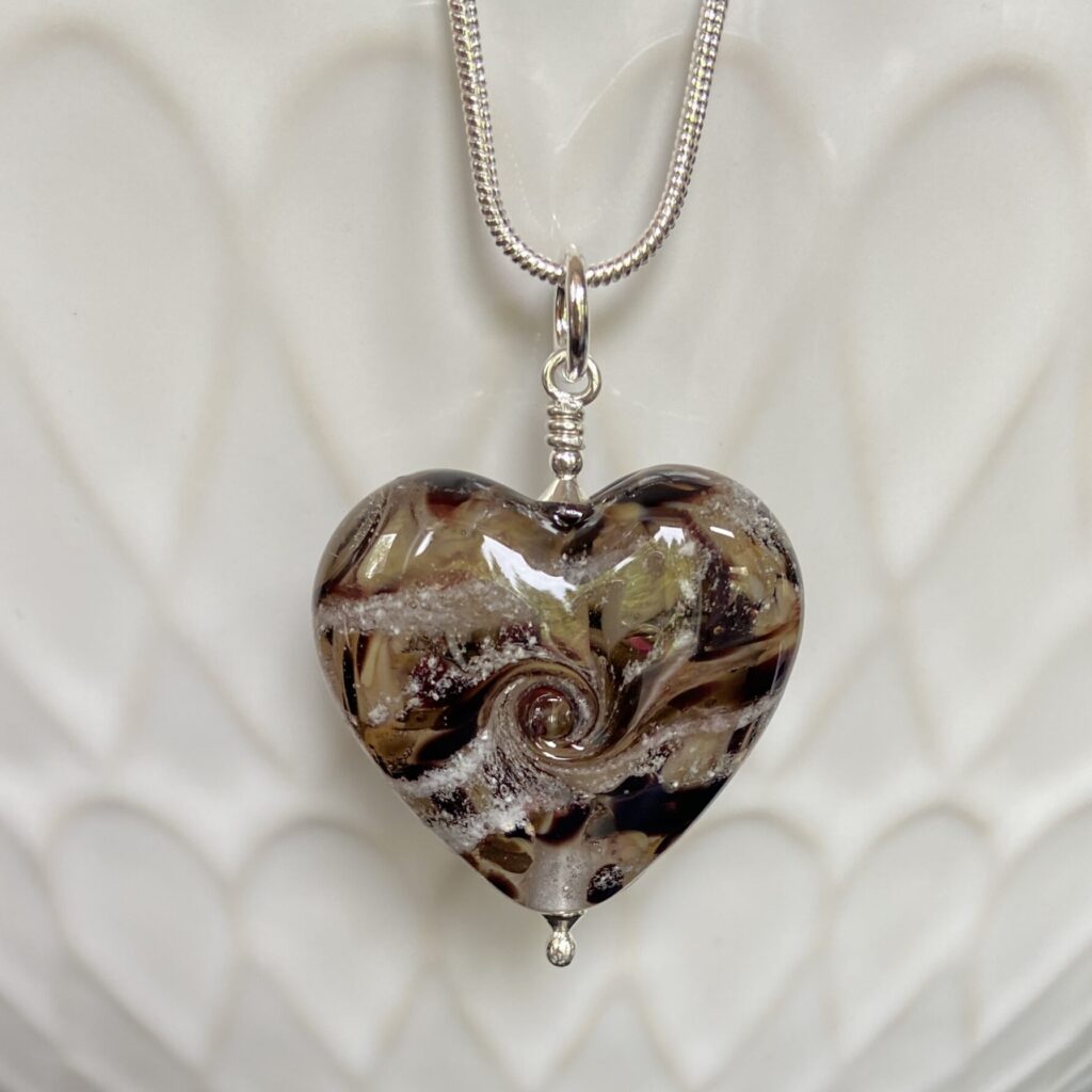 Purple Mini Glass Heart | Always and Forever